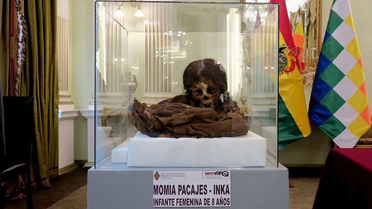 La momia de una niña inca que volvió a Bolivia