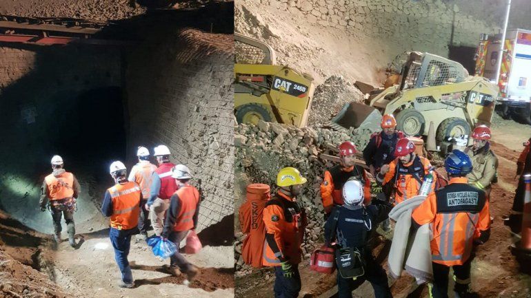 Chile: rescatan a uno de los mineros y un segundo fue hallado muerto