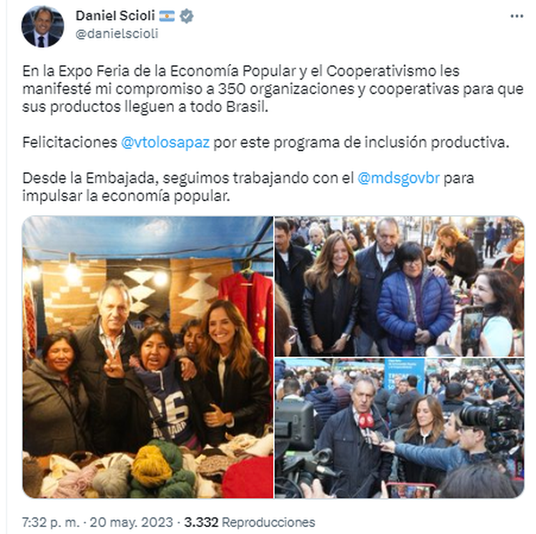 ¿Hay fórmula para las PASO? Scioli y Tolosa Paz compartieron un acto