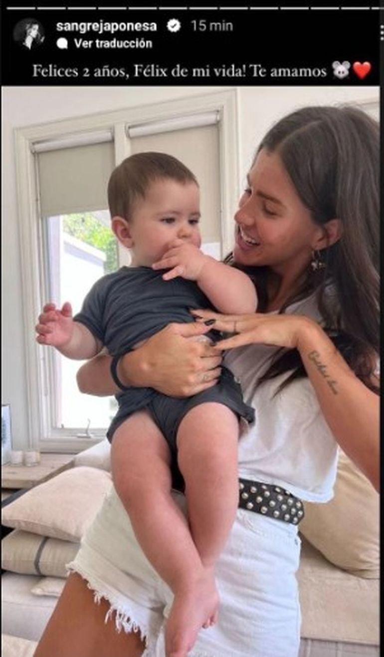 Así está Félix, el hijo de Sofía Sarkany, que murió a días de su nacimiento