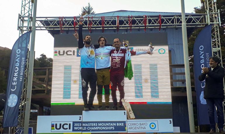 Nicolás Allende, el podio neuquino en el Campeonato Mundial MTB