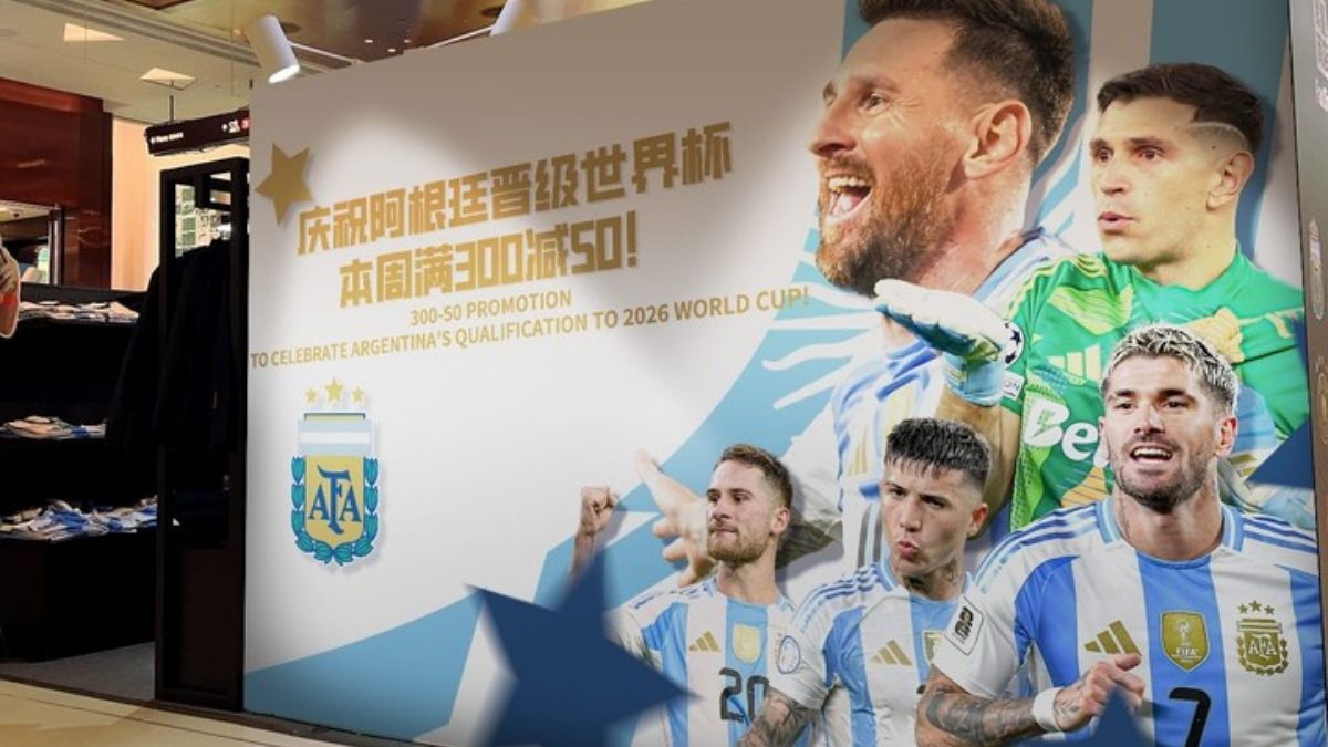 El tremendo boom de la Selección Argentina en China, ¿cómo es el nuevo AFA Store de ese país?