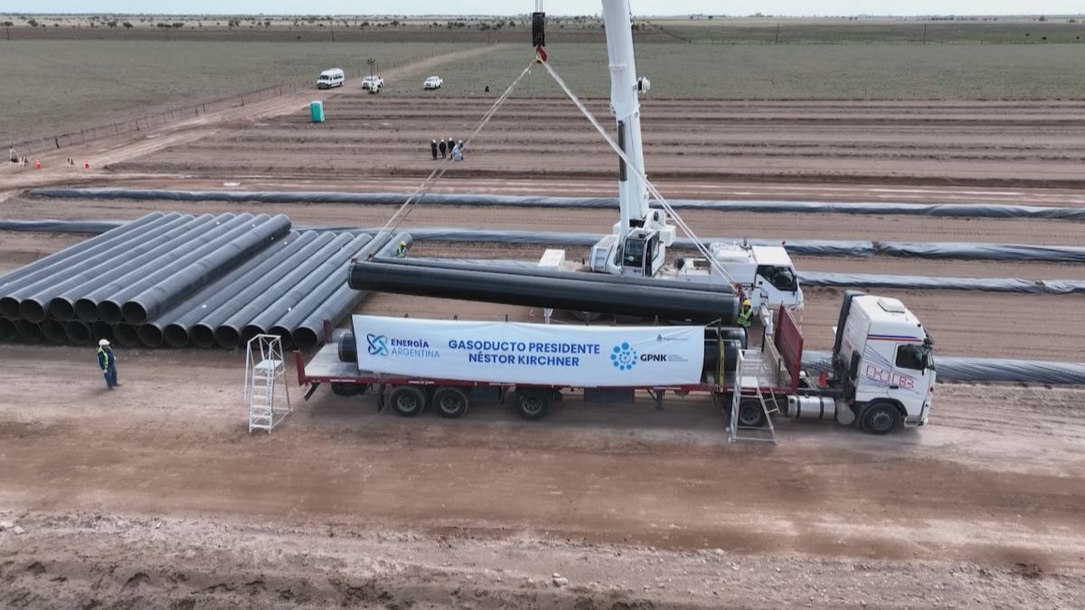 Comenzó el acopio de los caños para el gasoducto Néstor Kirchner