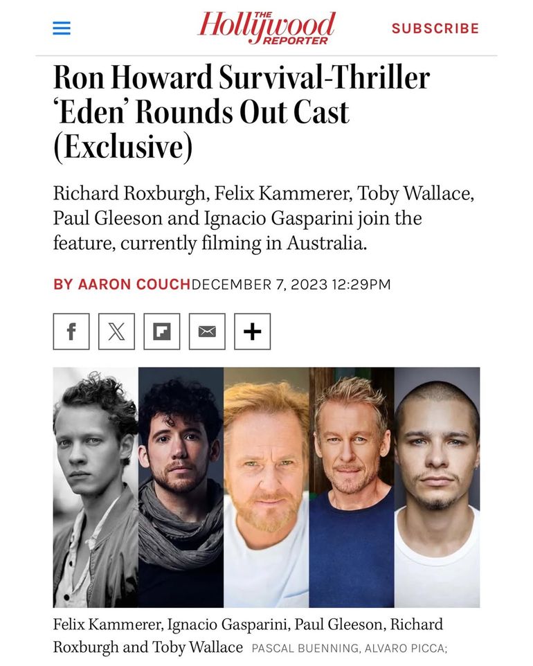 Un neuquino en Edén: la historia de Ignacio Gasparini, el actor que brilla en la nueva película ...