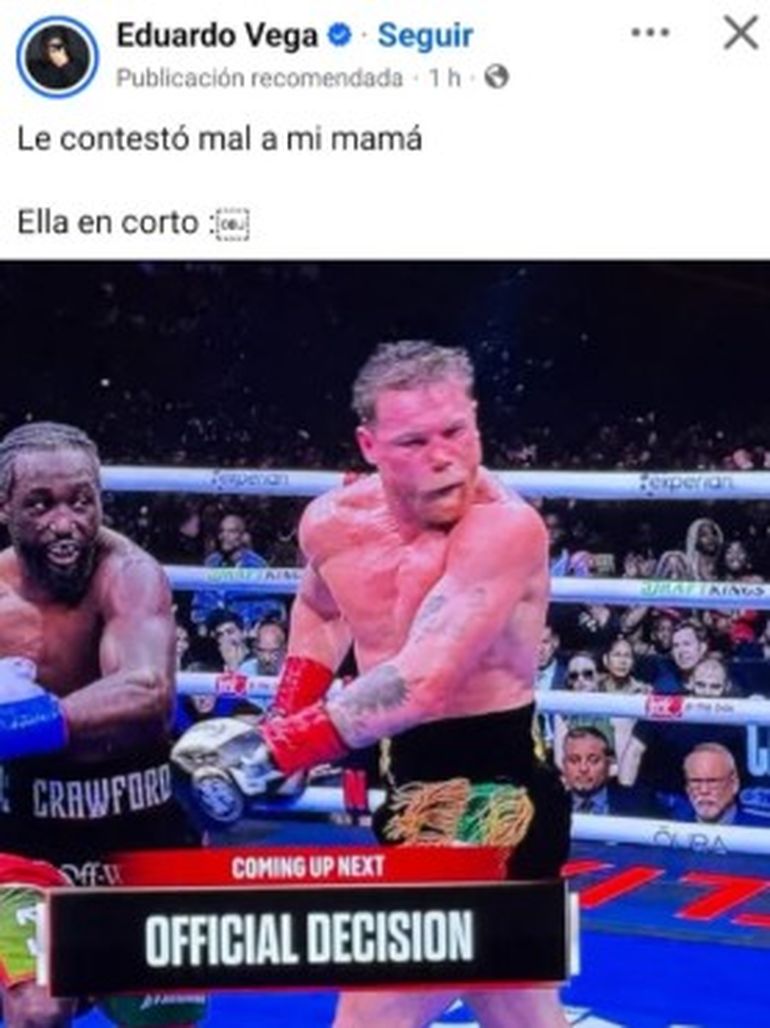 Los mejores memes de la derrota de Canelo Álvarez vs Crawford en Las Vegas