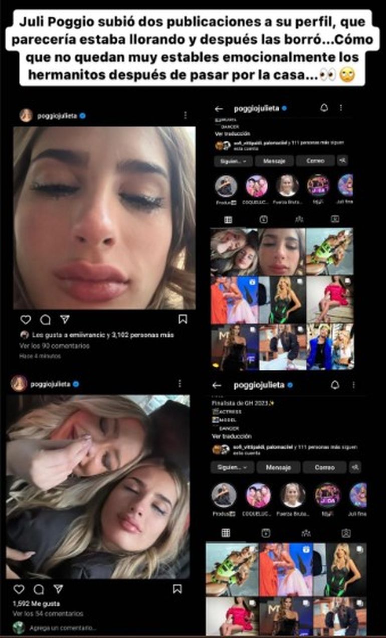 Las jugadas y llamativas fotos de Julieta Poggio que ella se encargó de ...