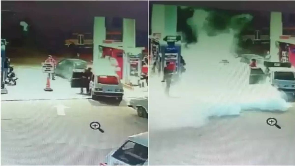 Video: milagroso rescate a una nena cuando explotó un auto